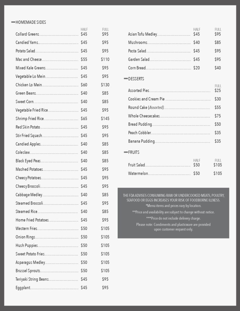 Catering – Mid Atlantic Sea food
